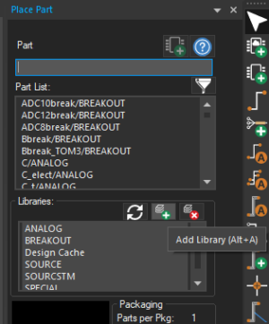 OrCAD Tutorial Entering the Schematic using a local CIS Database - Parallel Systems